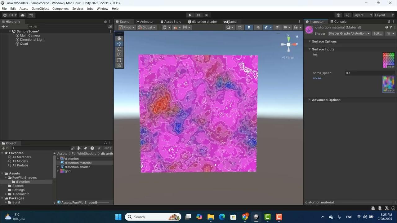 distortion shader tutorial - YouTube