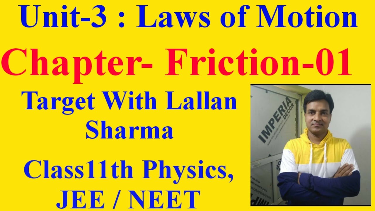 Introduction of Friction | Static Friction | Limiting Friction ...