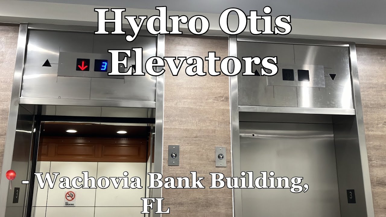 Awesome Otis Hydro Elevators @ Wachovia Bank Building, Palm Harbor, FL. - YouTube