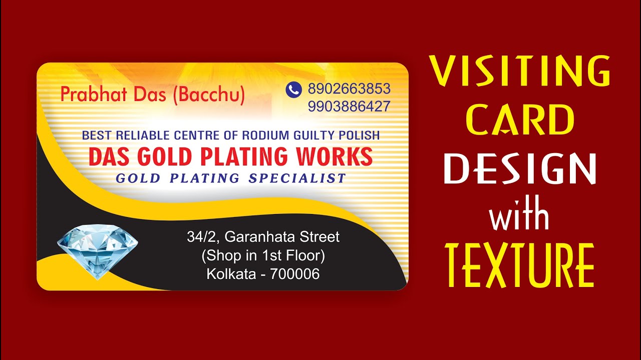 How to make Creative Visiting Card Design in CorelDRAW | Vector ...