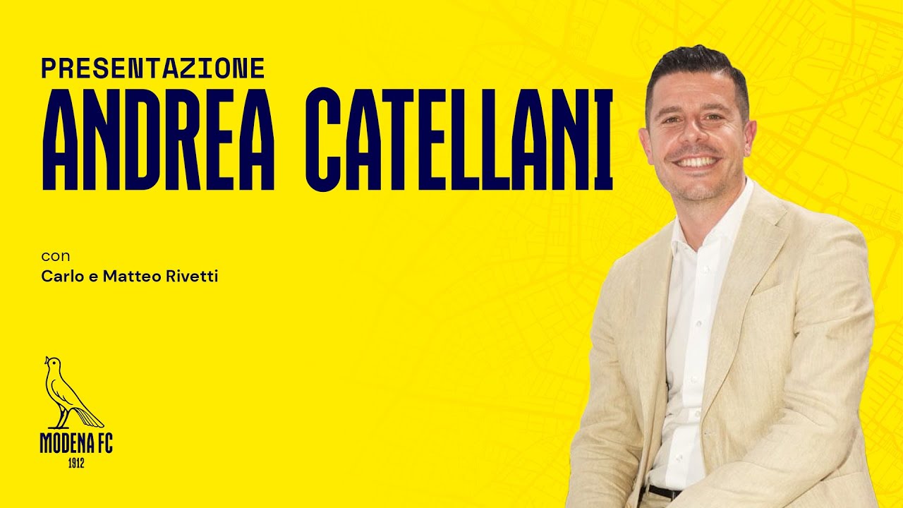 🟡🔵 Modena, il nuovo DS: presentazione di Andrea Catellani con Carlo e ...