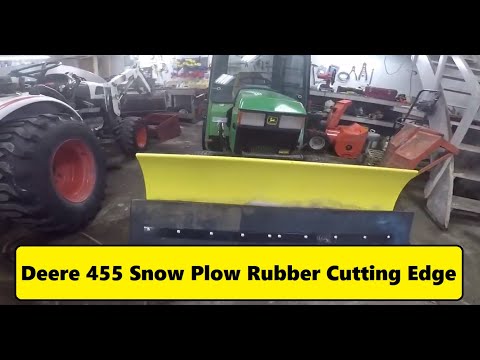 John Deere 54" Snow Blade Rubber Cutting Edge - YouTube