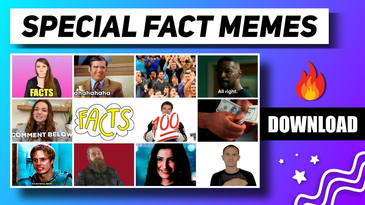 🔥 Special Fact Memes Download || Memes For The Fact Video || Tech ...