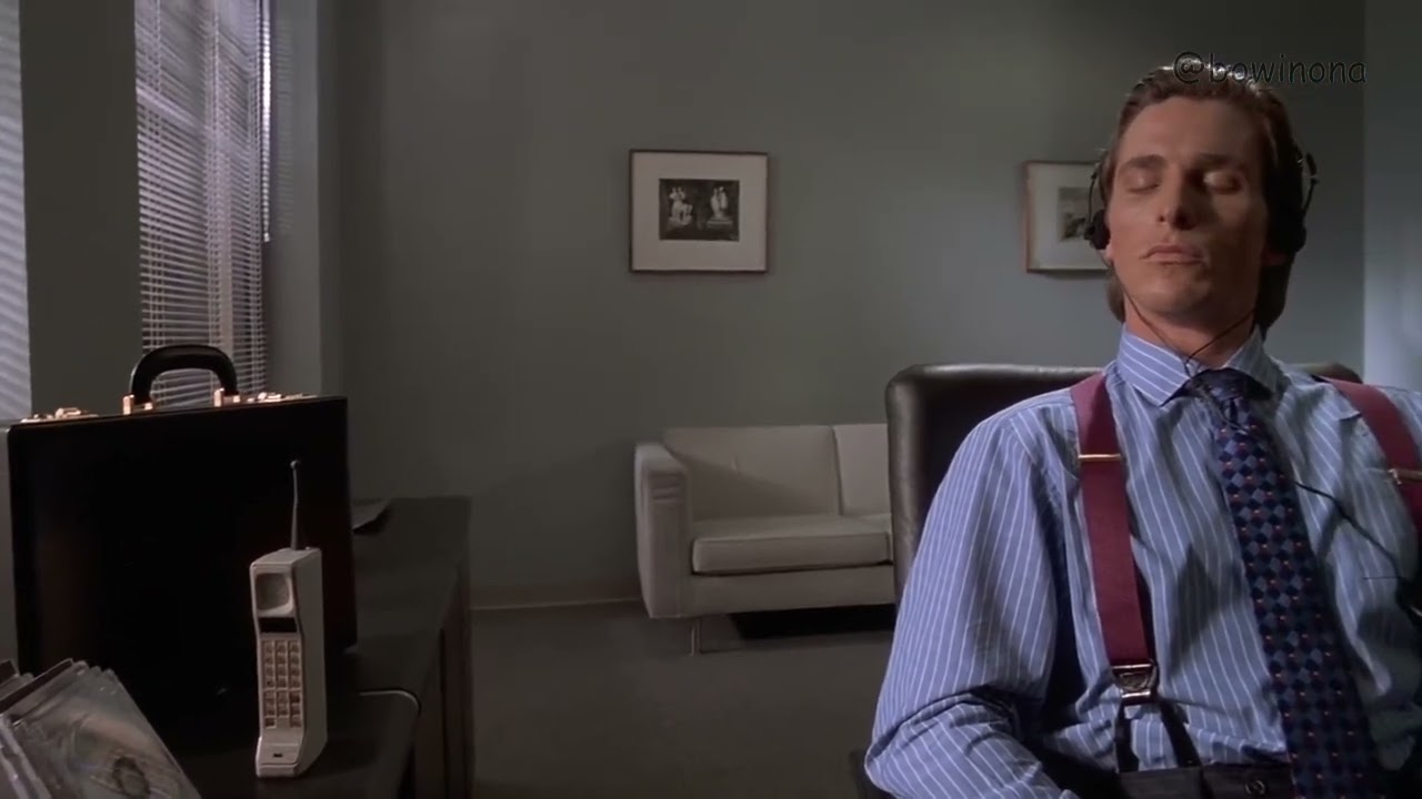 Scott crashes into Patrick Bateman's office - YouTube