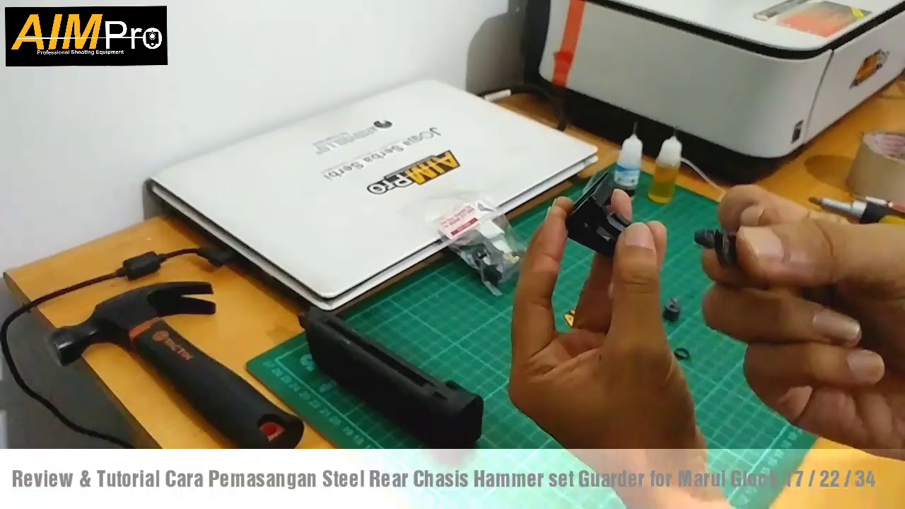 Tutorial Cara Pemasangan Steel Rear Chasis Hammer Set Guarder for Airsoft Marui G17 / 34 by ...