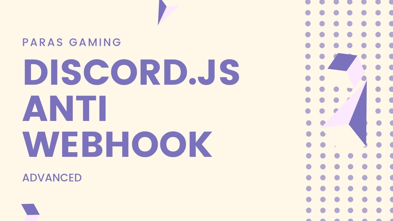 DISCORD JS ANTI WEBHOOKS TUTORIAL YouTube DISCORD JS ANTI WEBHOOKS TUTORIAL YouTube