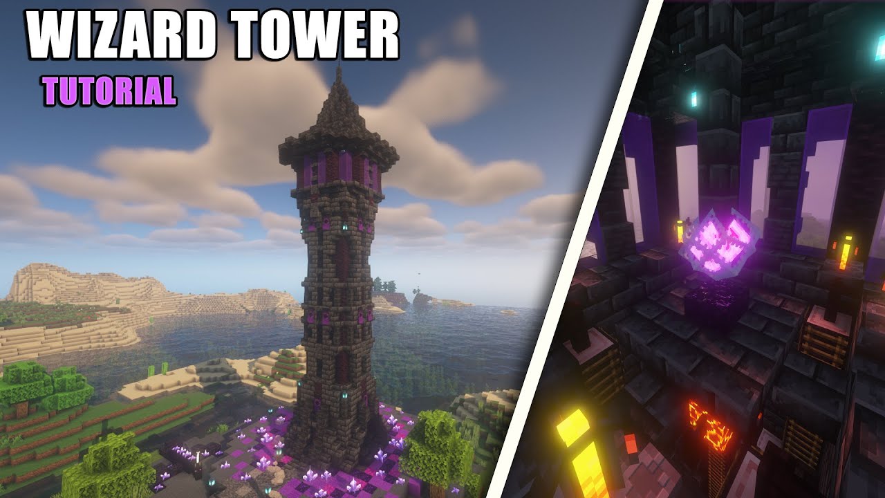 Wizard Tower Minecraft Tutorial 1.20+ - YouTube