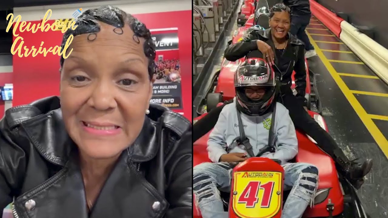 Jim Jones Mom Nancy Pulls Her Grandkids Out Of School & Go Kart Racing ...