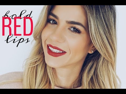 Get Ready with Me - Red Bold Lips Daytime || Amanda Tur - YouTube