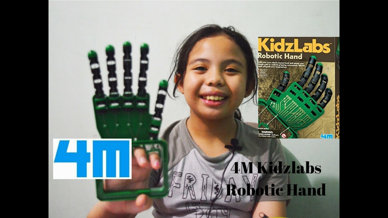 4M Kidzlabs Robotic Hand - Kiddie Things - YouTube