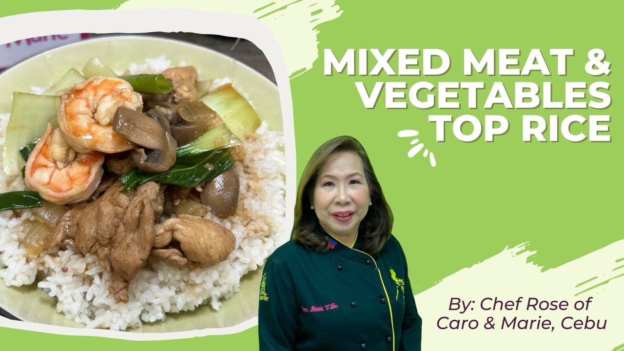 Mixed Meat & Vegetables Top Rice - YouTube