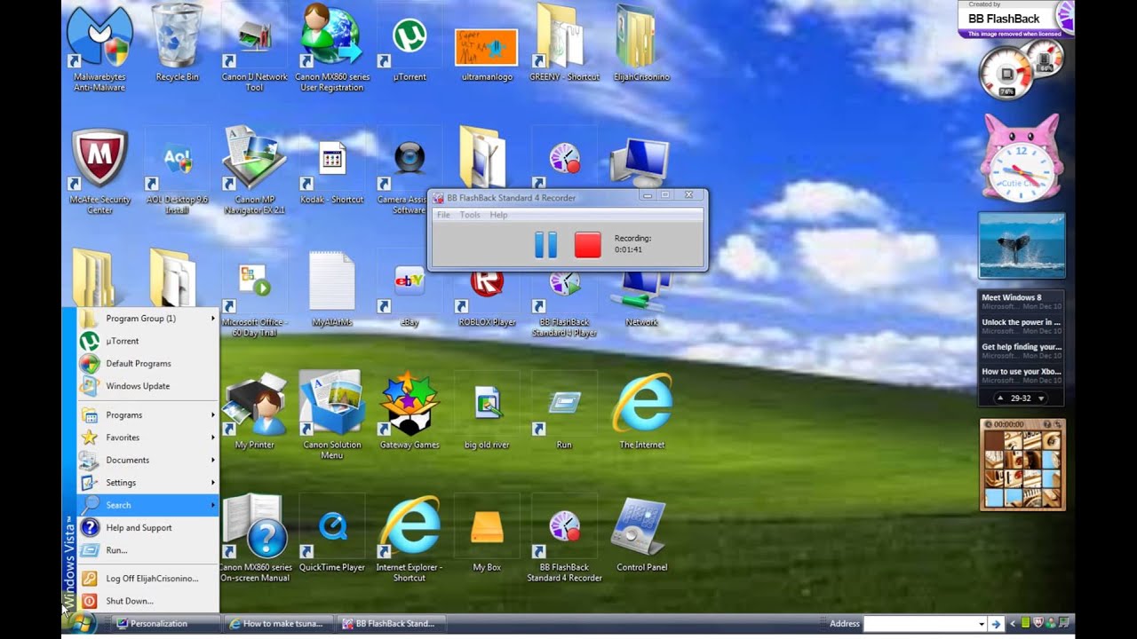 Changing to Windows XP Start Menu - YouTube