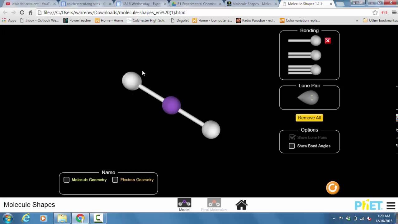Using PHet molecules simulator - YouTube