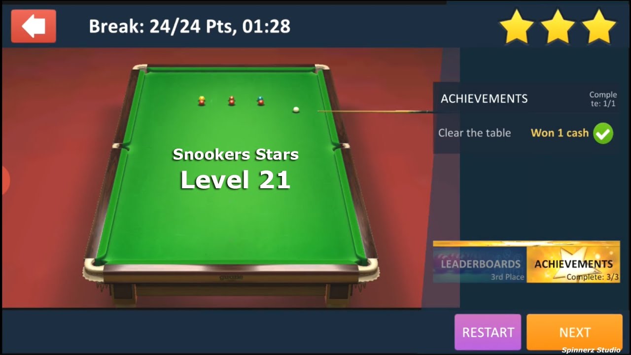 Snooker Stars Level 21 - YouTube