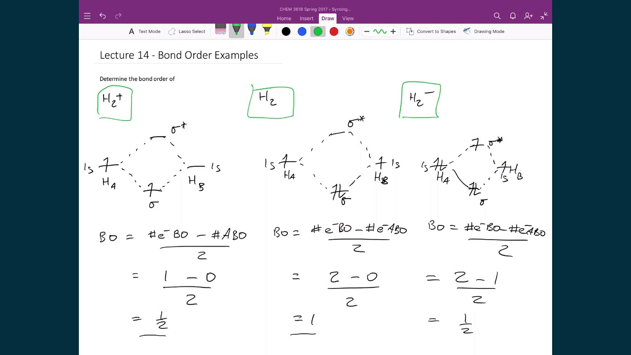 Lecture 15 (6 of 6) - Bond Order - YouTube