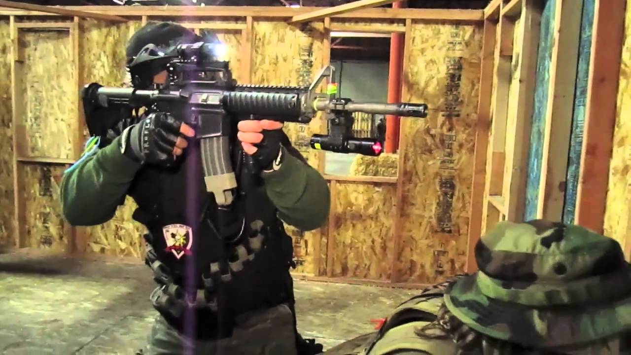 CQB CITY AIRSOFT ACTION January 15th 2011 (UTG Trishot Shotgun WE G36 ...