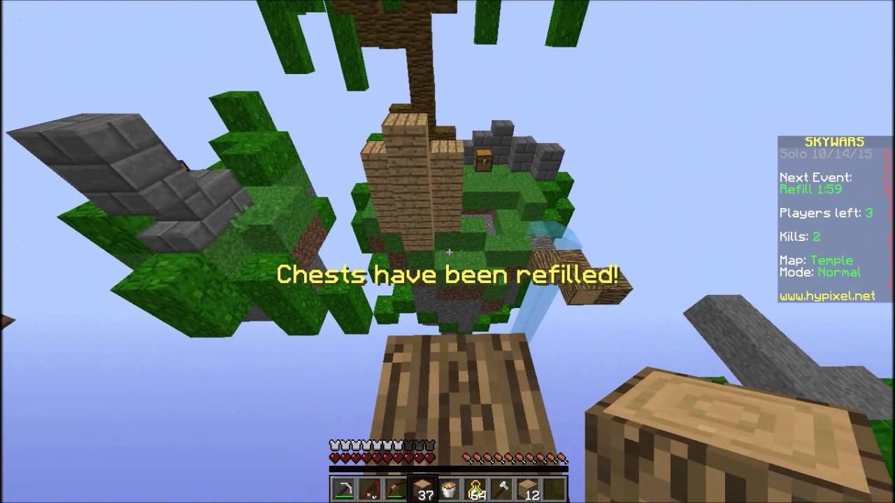 Minecraft Skywars #002 - I HACK?!?! - YouTube