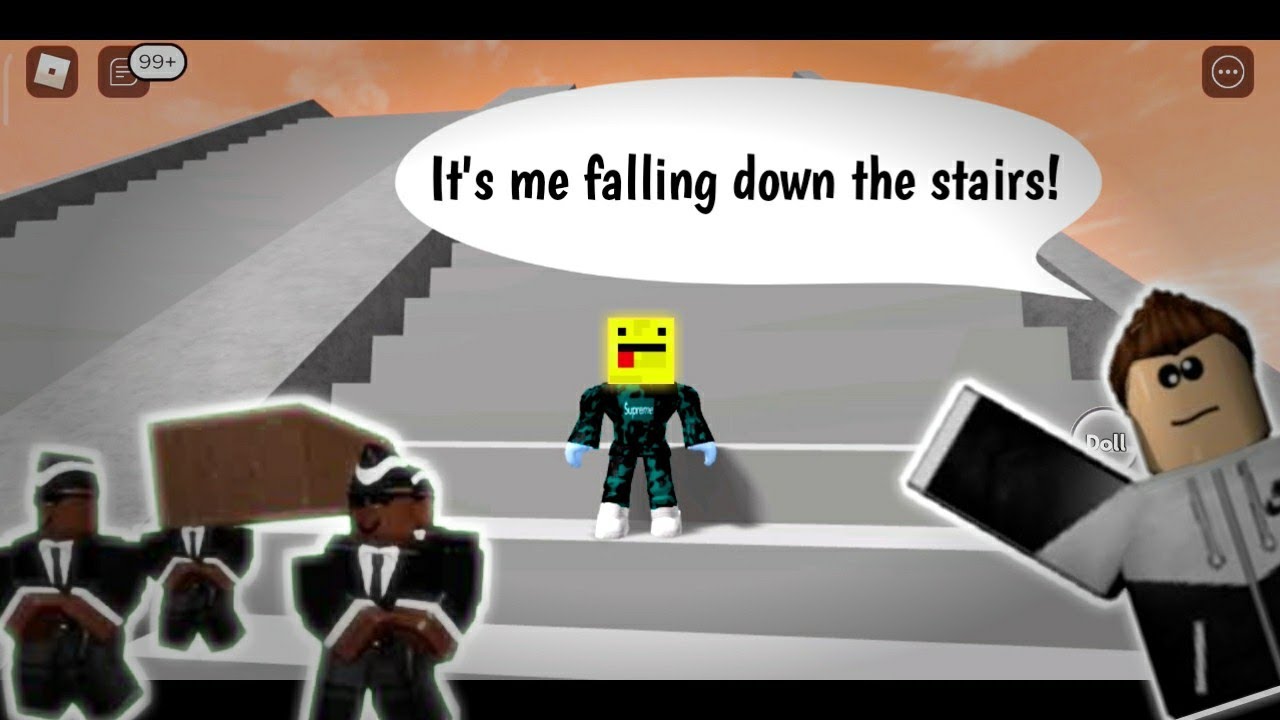 It's me falling down the stairs but it's roblox (meme) - YouTube