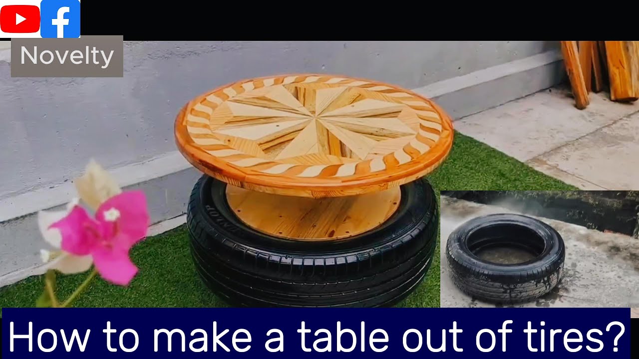 How to make a table out of tires? - YouTube