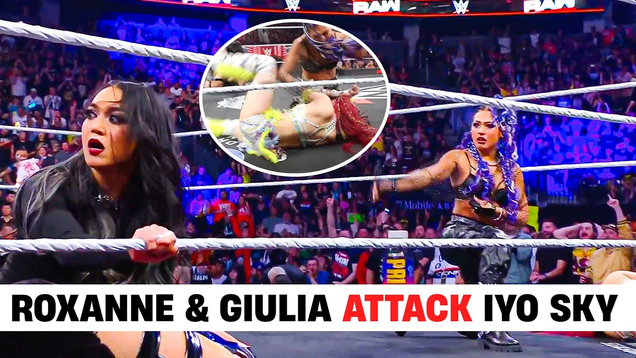 ROXANNE PEREZ AND GIULIA ATTACK IYO SKY ON RAW! - YouTube