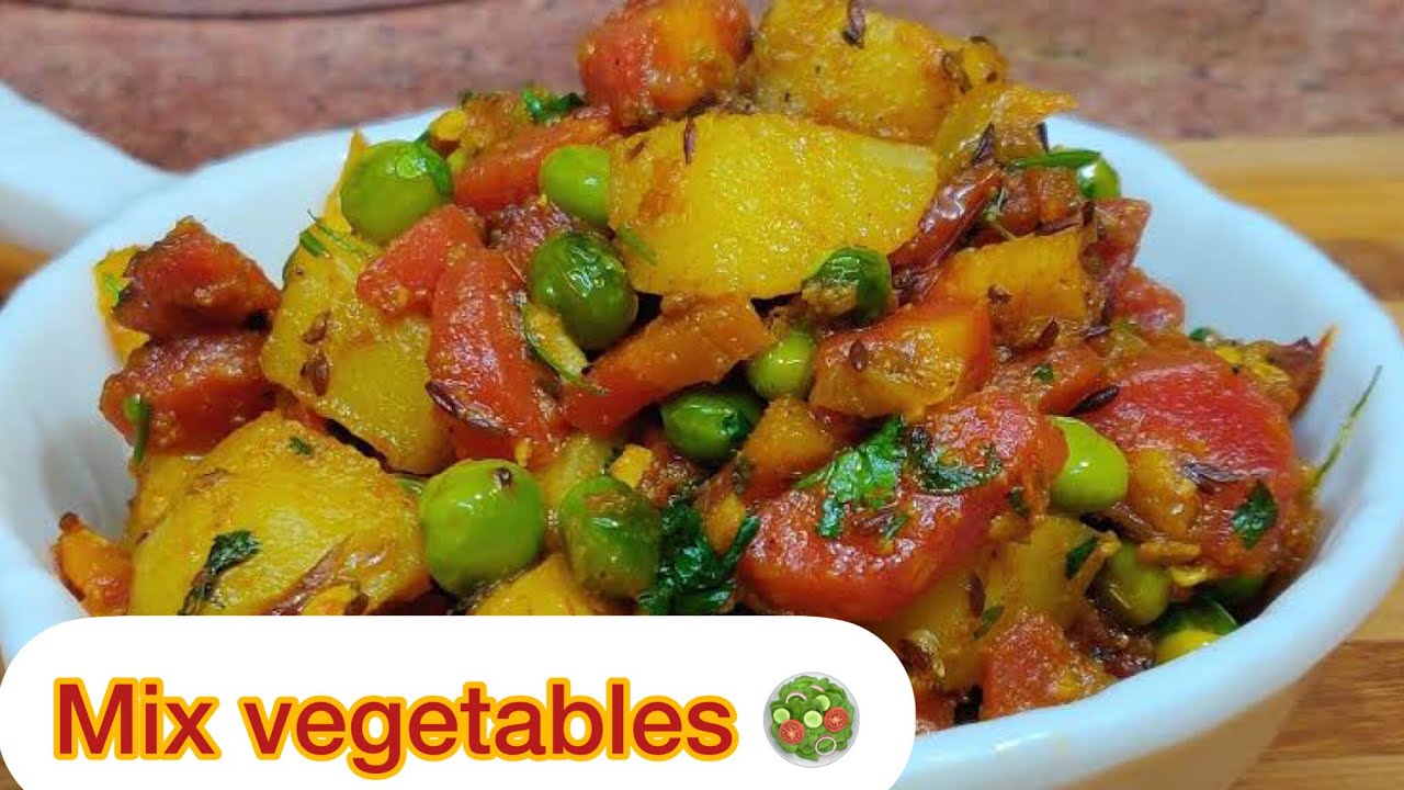 Mix Vegetables | How to make mixed vegetables - YouTube