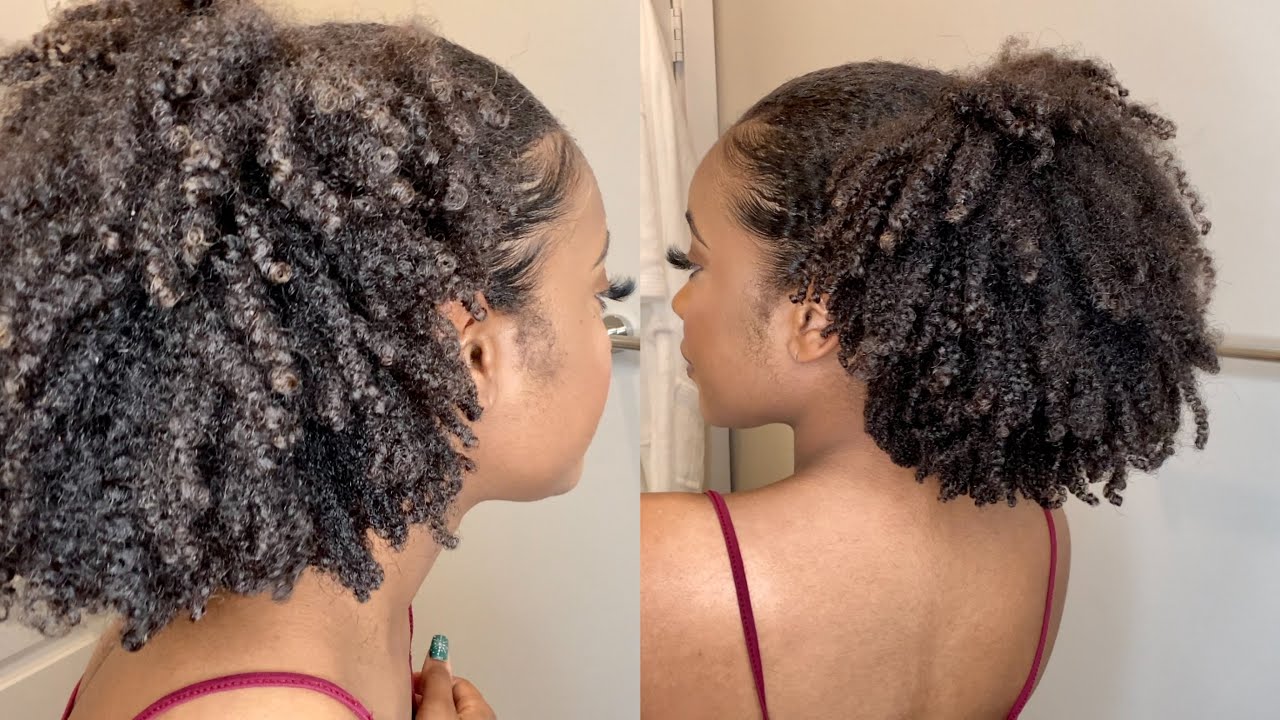 HOW TO: Sleek Low Puff On Type 4 Natural Hair Tutorial (EASY) - YouTube