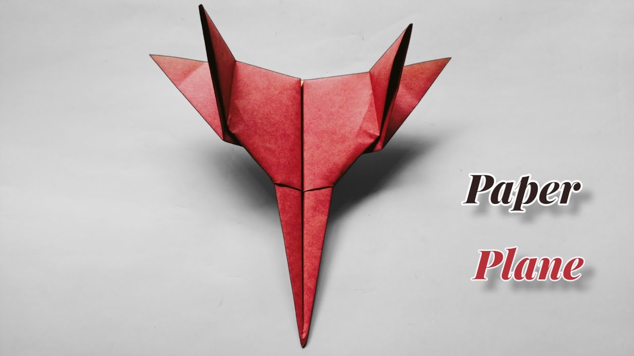 A4 flying airplane || How to fold a paper airplane\ FLY FAR || BEST ...