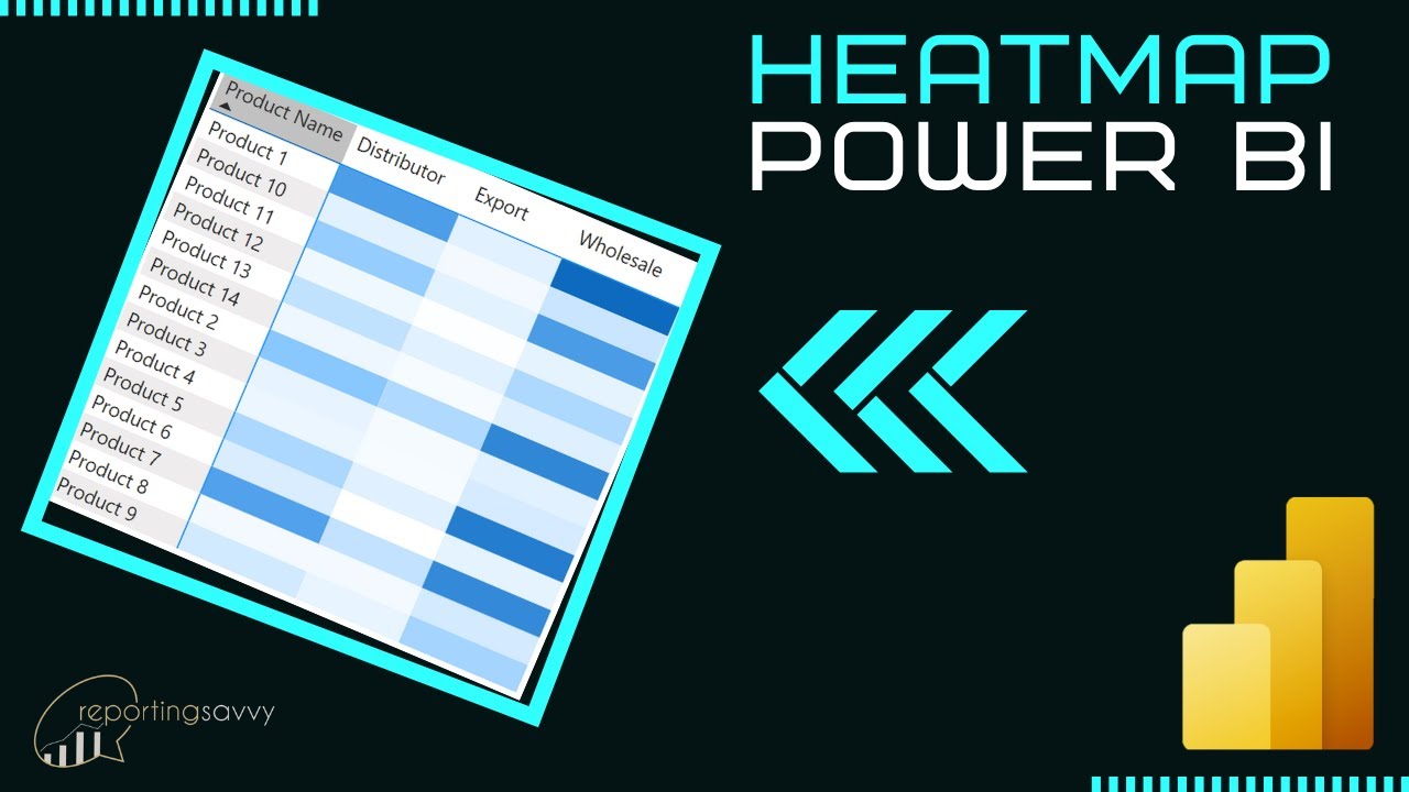 TUTO : Créer un Heatmap dans Power BI avec la Matrice - YouTube