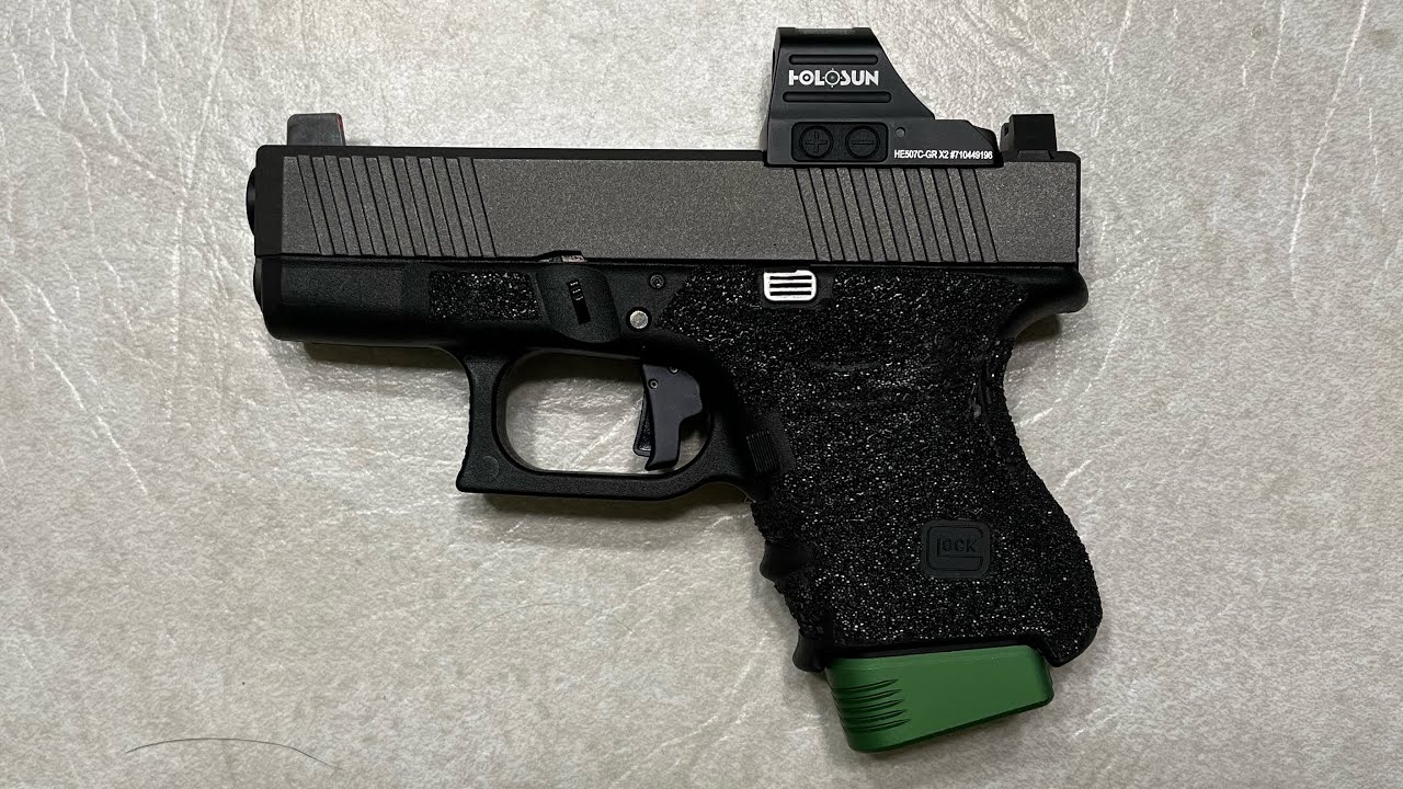 Holoson 507c X2 Green Dot First Impressions On My Glock 26 Gen 3 - YouTube