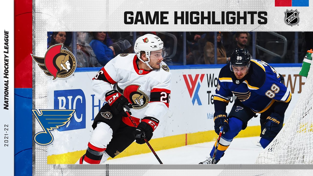 Senators @ Blues 3/8/ | NHL Highlights 2022 - YouTube