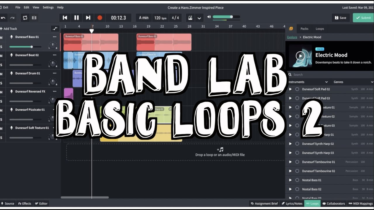 Band Lab Basic Loops 2 - Hans Zimmer - YouTube