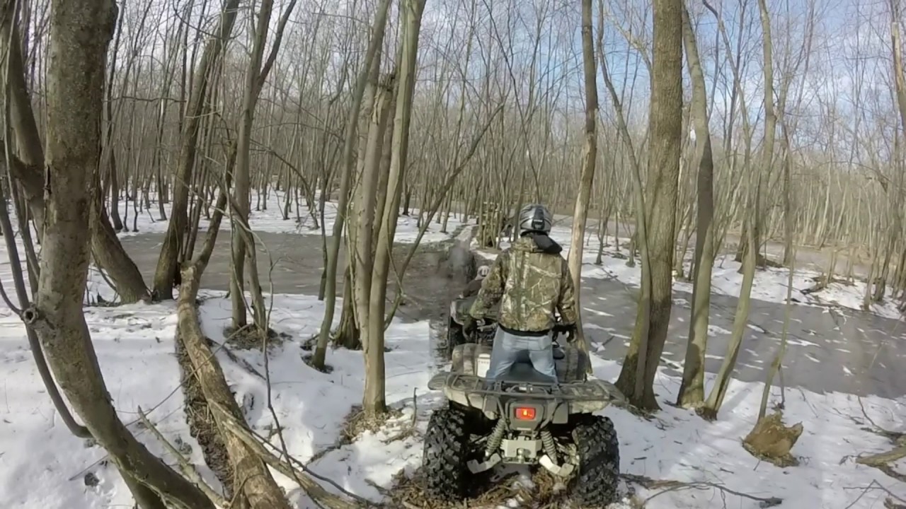 ATV UTV water crossing - YouTube