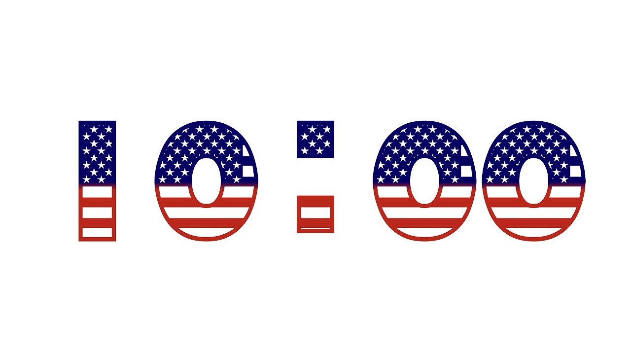 10-Minute Timer with Stars and Stripes, Music and Alarm - YouTube