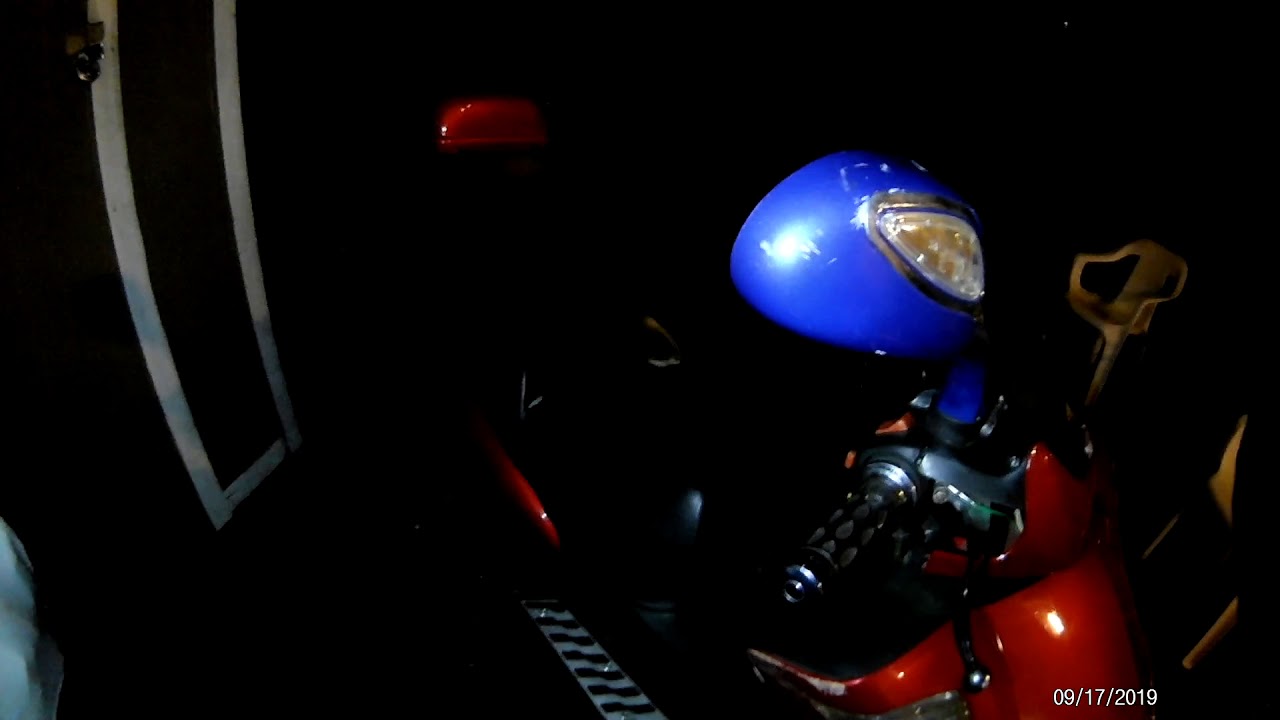 moped man video 2 checking out camera - YouTube