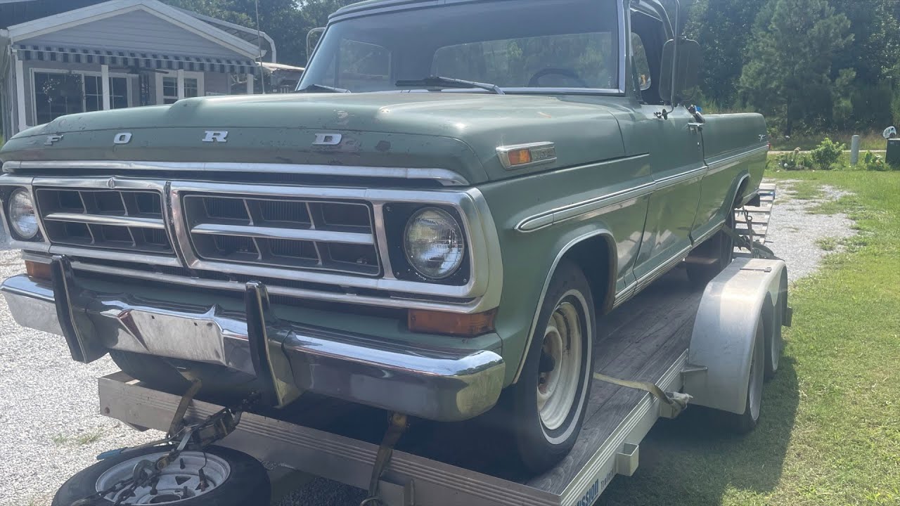 Second test drive '71 Ford pickup - YouTube