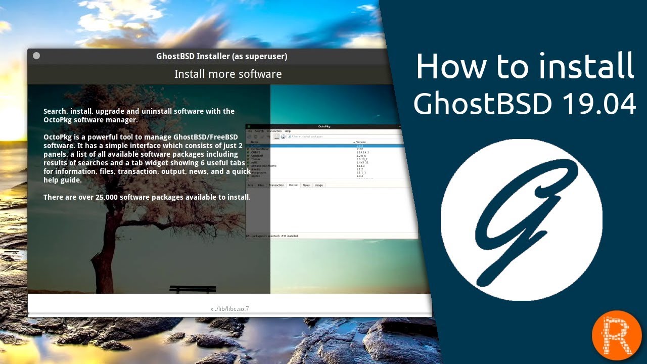 How to install GhostBSD 19.04. - YouTube