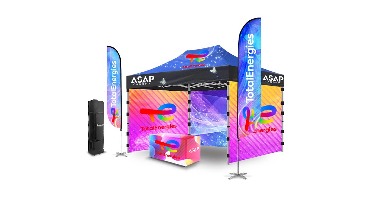 Custom Printed Canopy:10x15ft Canopy Tent Printing - YouTube