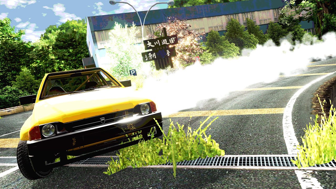 BeamNg.drift - Miovi Stella @ Okawa Touge - YouTube