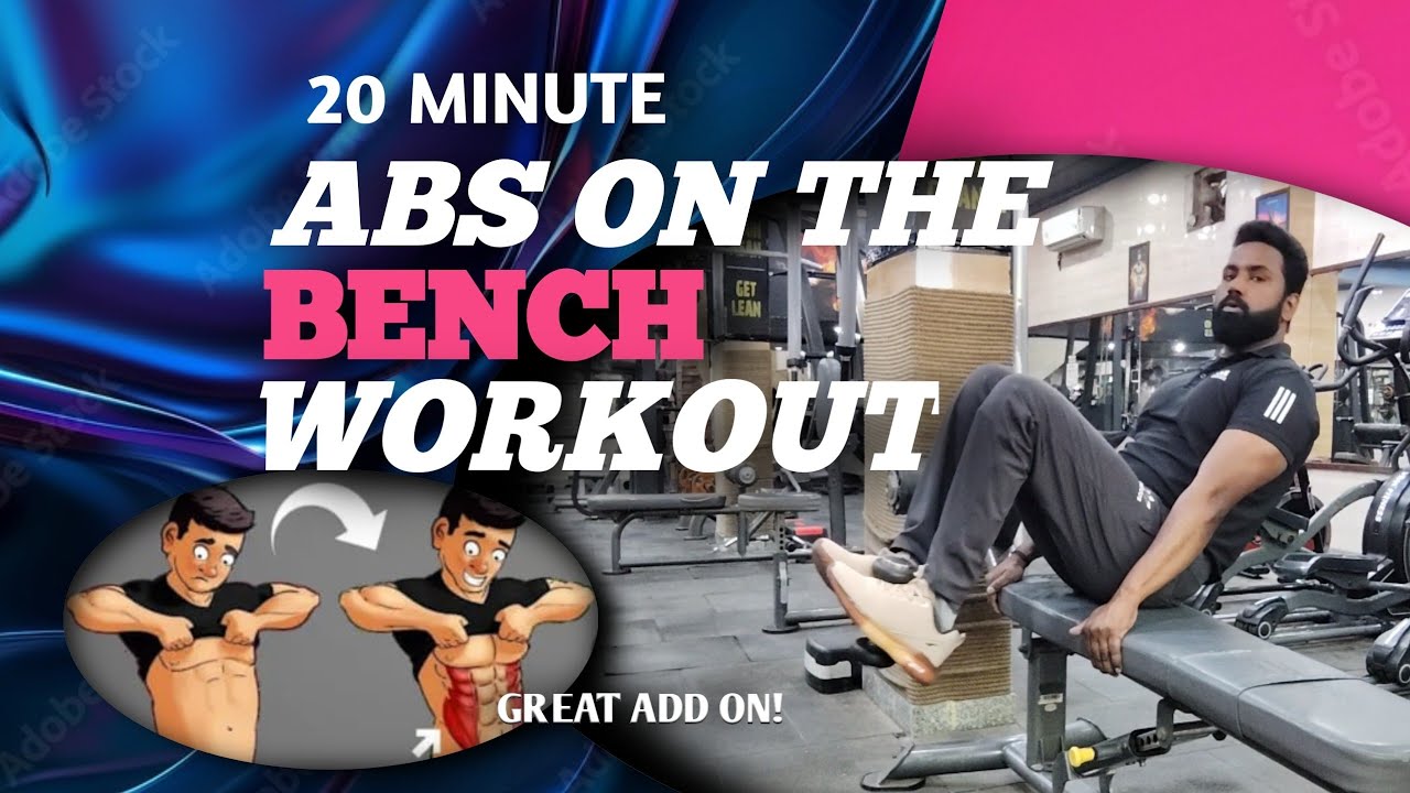 ABS WORKOUT WITH BENCH | 7 CORE EXERCISES | Beginner & Advance | ABS ...