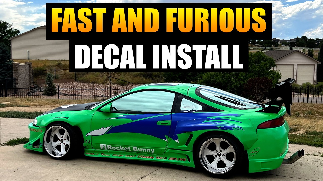 Widebody Eclipse gets Fast and Furious Decals! - YouTube