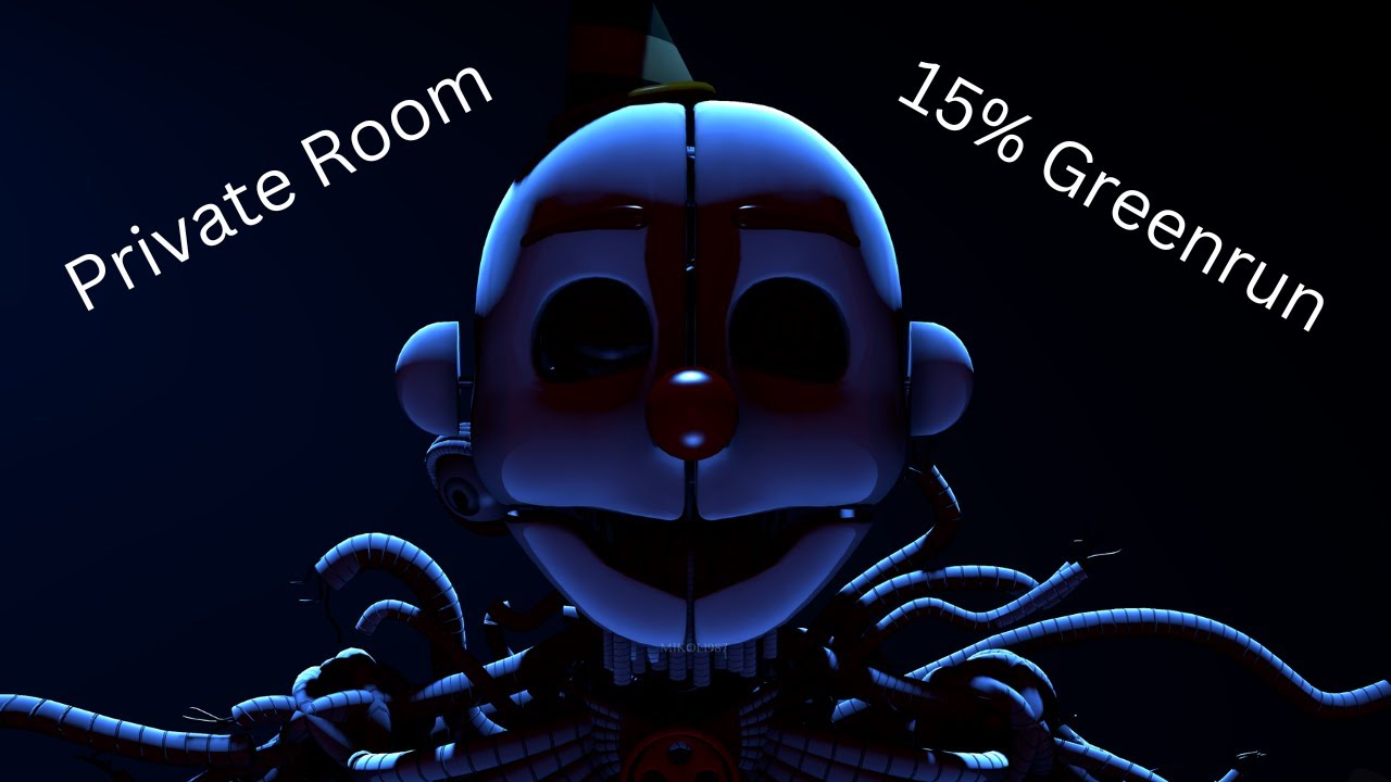FNaF: SL console - Private Room 15% Greenrun - YouTube