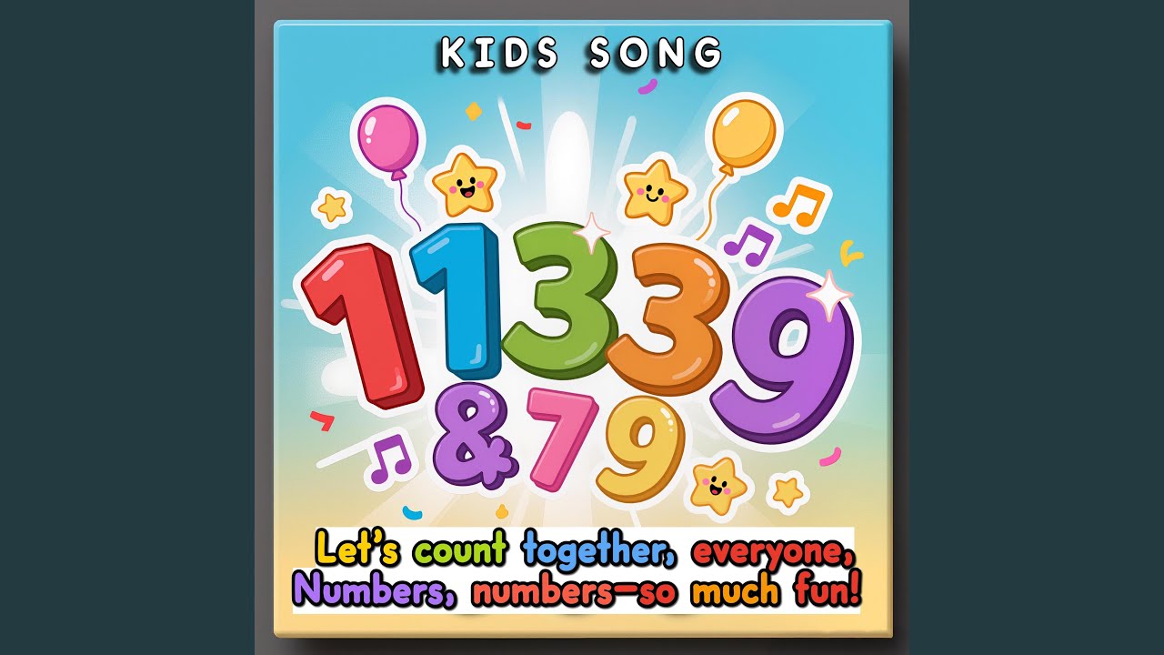 Counting song Let's count together from 1 to 20 - YouTube
