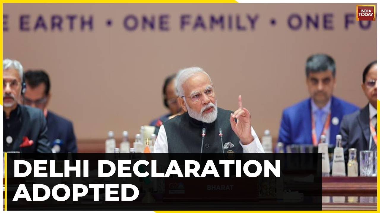 PM Modi Announced The Acceptance Of The New Delhi Leaders' Declaration ...