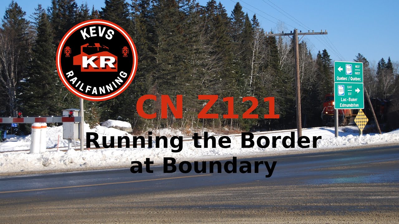 CN Z121, Running the Border at Boundary - YouTube