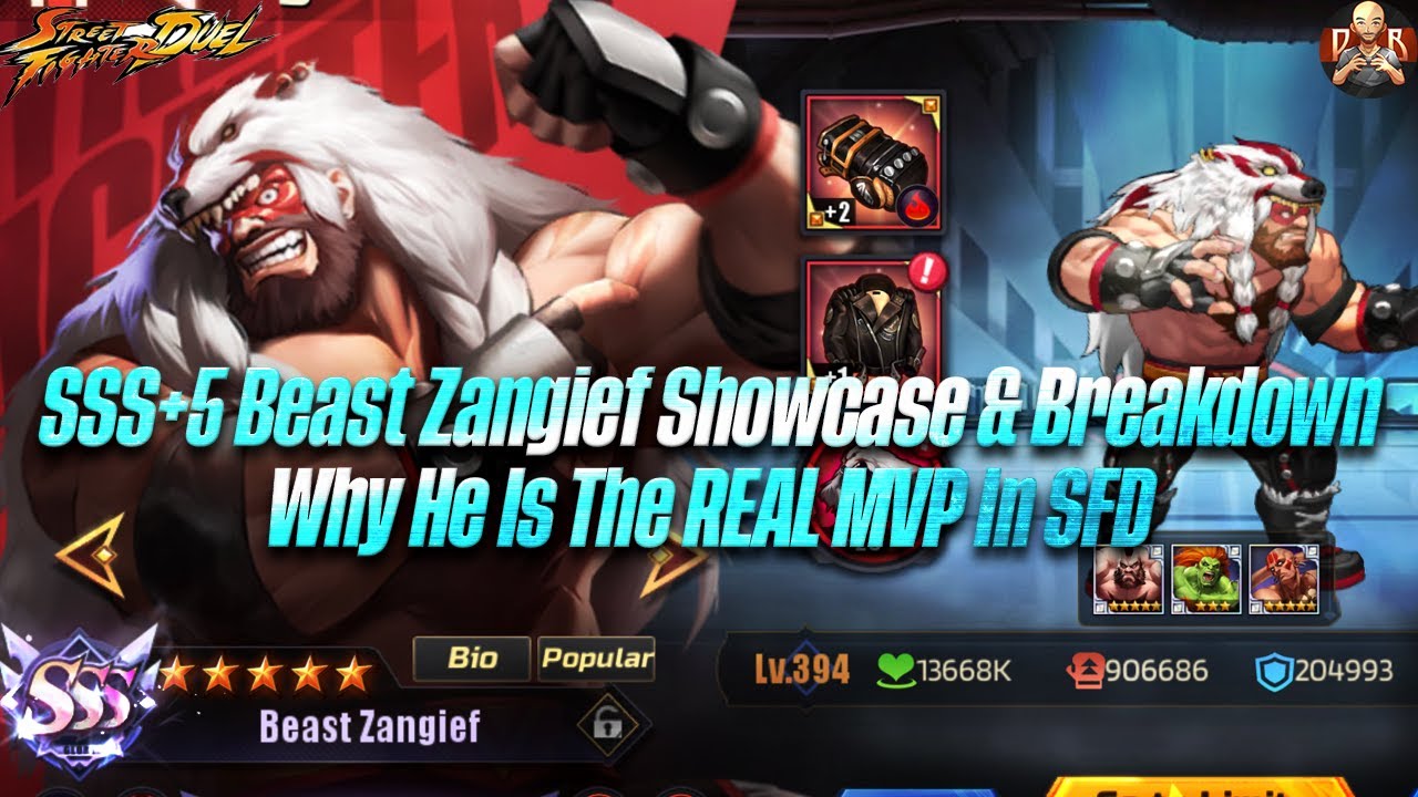 [SF: Duel] - SSS+5 Beast Zangief Showcase! The TRUE MVP in SFD! Interrupt gameplay included ...