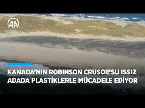 Kanada'nın Robinson Crusoe'su ıssız adada plastiklerle mücadele ediyor