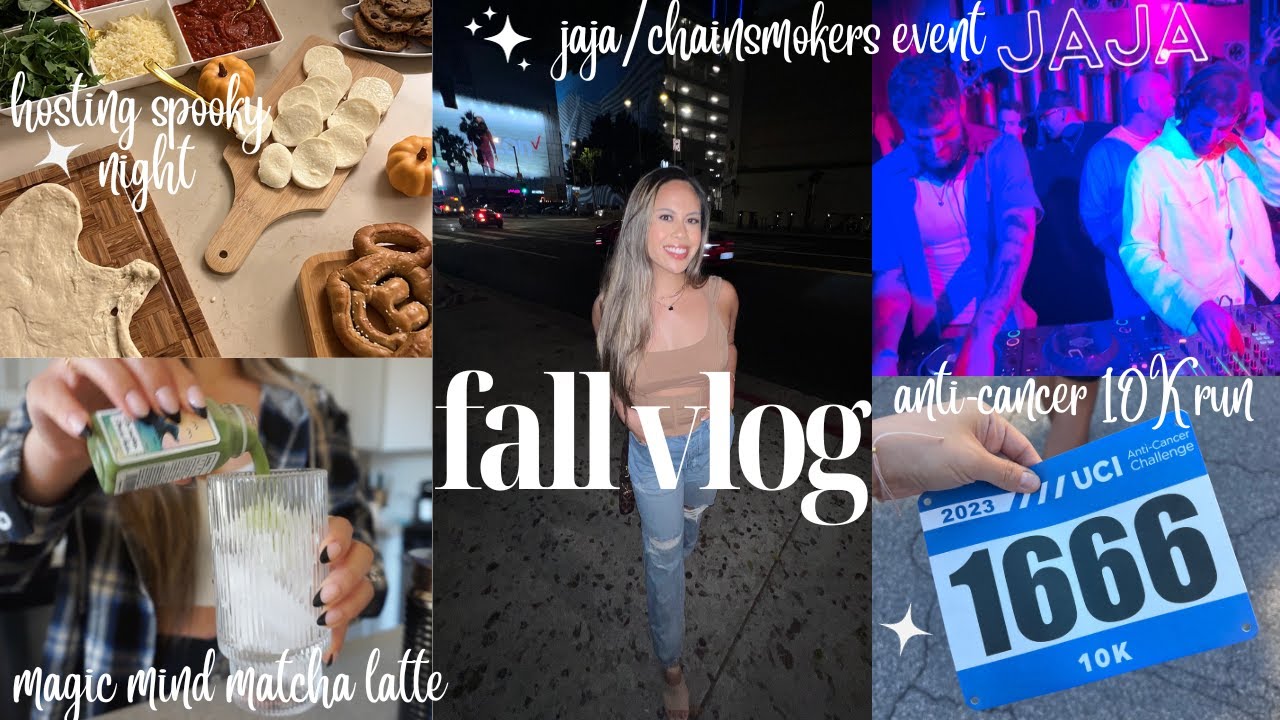 FALL VLOG 2023 | spooky girls night, my first 10k race, magic mind ...