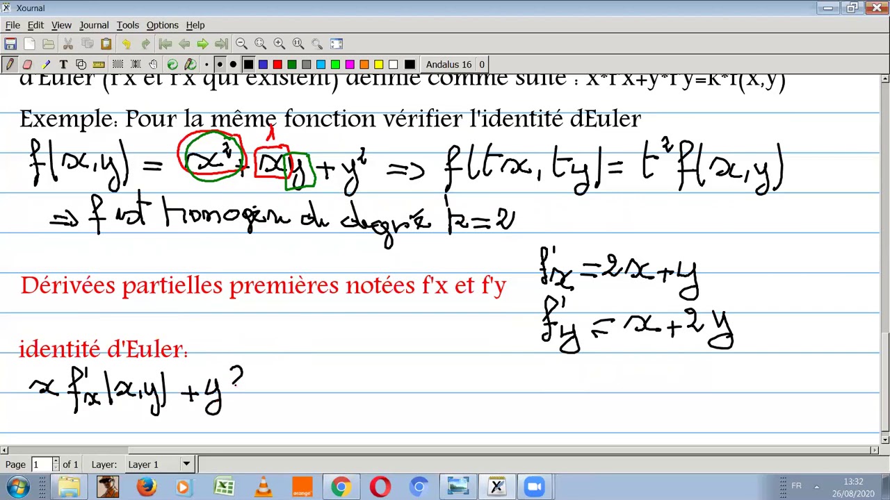 Ex 1 examen math 1 FSEG Sousse session principale 2020 fonction ...