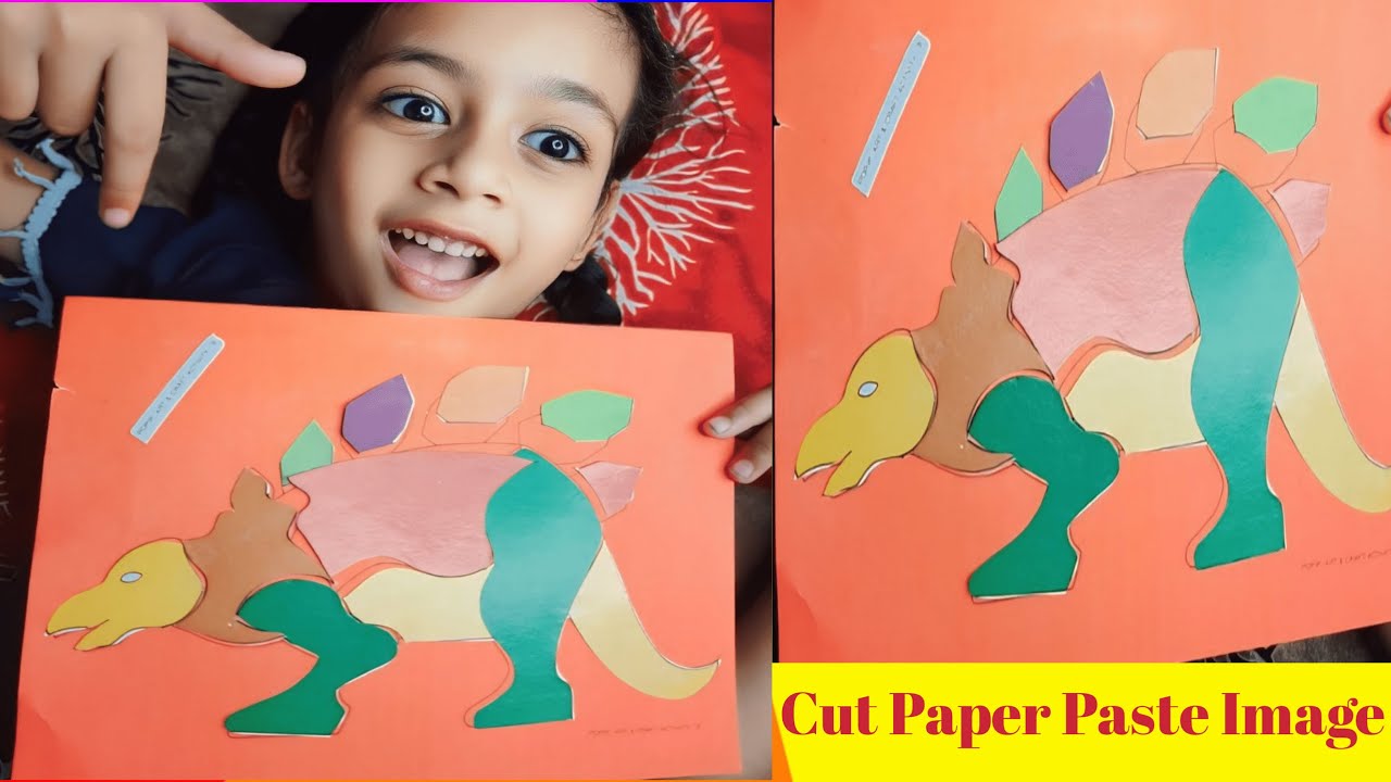 Paper pasting craft - YouTube