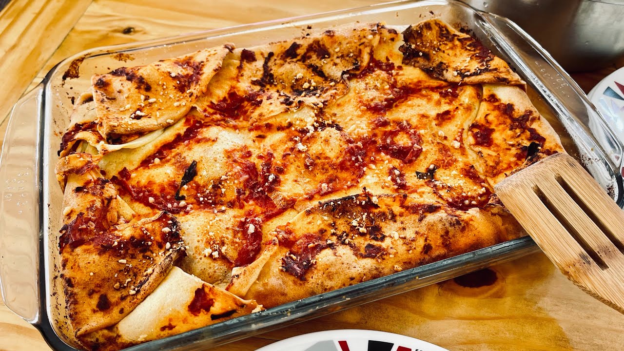 How to make Timballo (Crepe Lasagna) - YouTube
